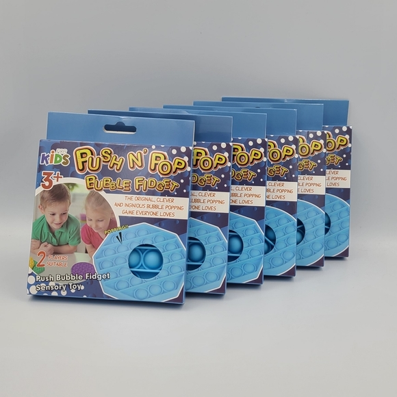 Push N Pop | Toys | 6 Pack Push N Pop Bubble Fidget Stress Relief Toy ...